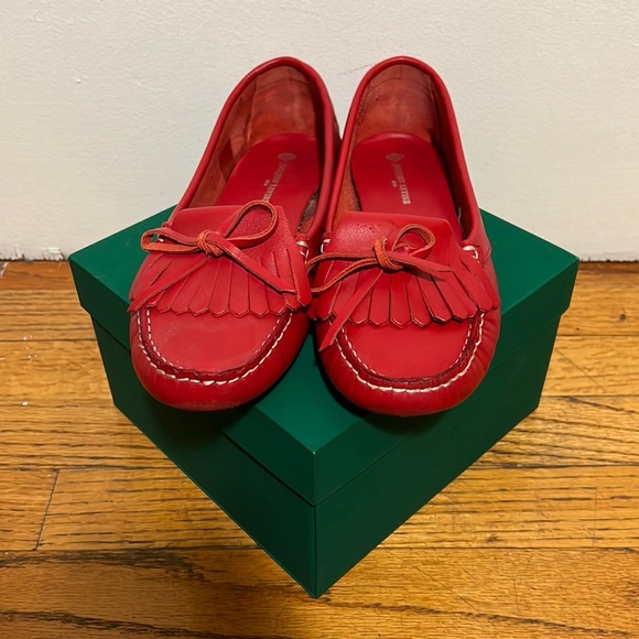 Jacques Levine | Shoes | Red Jacques Levine Driving Mocassin | Poshmark